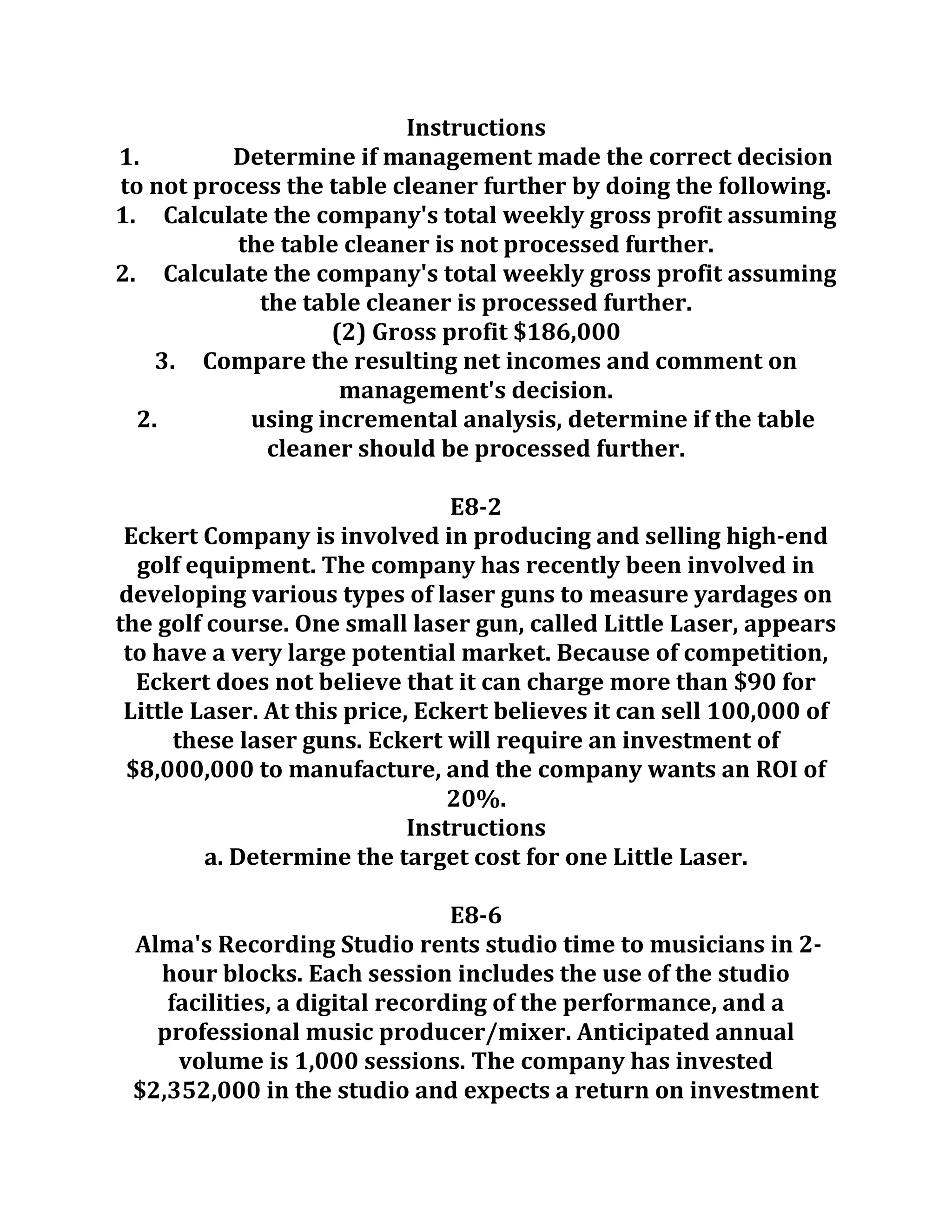 Stayer acc 560 week 5 homework chapter 7 and chapter 8 | PDF