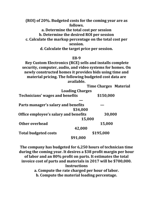 Stayer acc 560 week 5 homework chapter 7 and chapter 8 | PDF