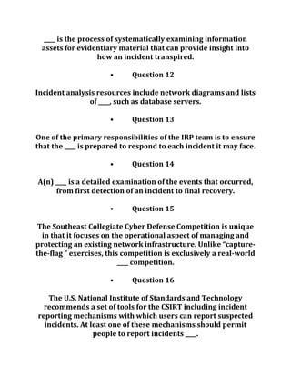 Stayer cis 359 midterm exam set 3 new | PDF