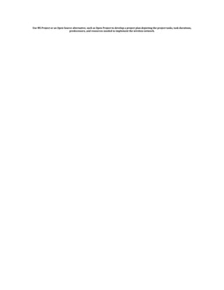 Stayer cis 513 week 10 term paper wireless deployment plan new | PDF