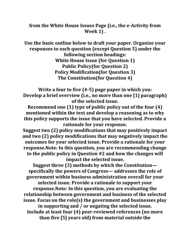 Stayer pad 500 week 3 assignment 1 public administration the good | PDF