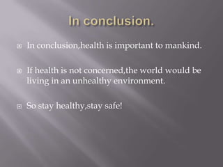 Stay healthy ,stay_safe | PPT