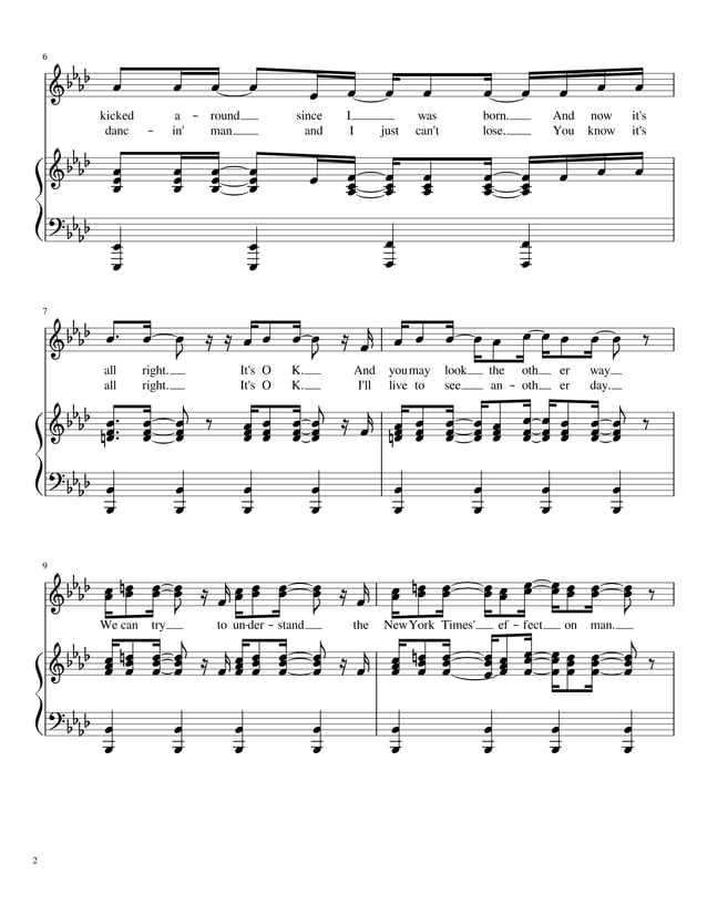 Stayin alive - piano sheet | PDF