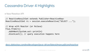 Staying Ahead of the Curve with Spring and Cassandra 4 | PPT