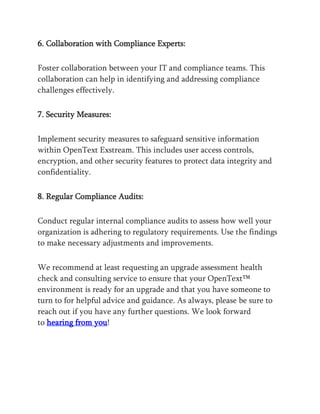 Staying Compliant Ensure Regulatory Requirements with the Enhanced ...