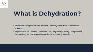 Staying Hydrated Recognizing and Preventing Dehydration | PDF | Nutrition | Healthy Living