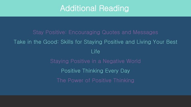 Staying Positive | PPT