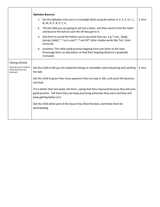 Stay in Step Follow Up Lesson Plan | PDF
