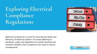 Stay Safe with Electrical Compliance | Office Compliance Management | PDF