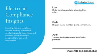 Stay Safe with Electrical Compliance | Office Compliance Management | PDF