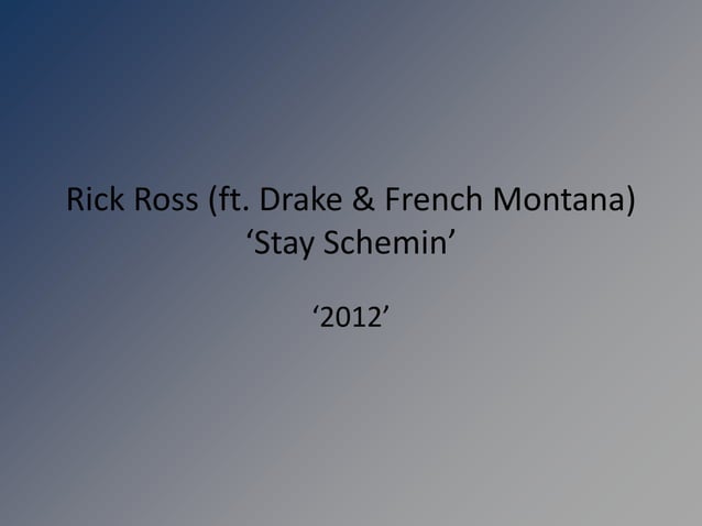 Stay schemin presentation (unfinished) | PPTX