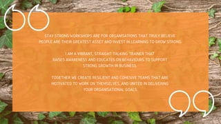 Stay Strong Team Workshops | PPT