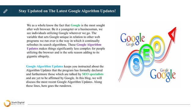 Stay updated on the latest google algorithm updates! | PPT