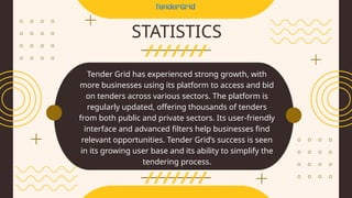 Stay Updated with the Latest Sector Wise Tenders on Tender Grid | PPT