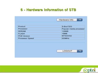 Stb configuration for iptv | PPT