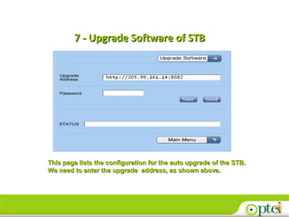 Stb configuration for iptv | PPT