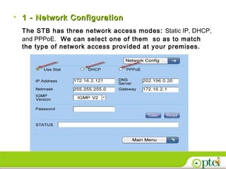 Stb configuration for iptv | PPT