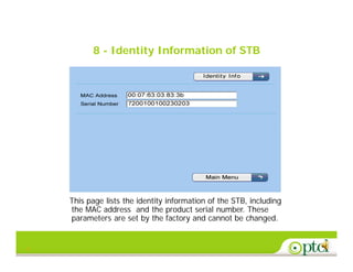 Stb configuration for iptv [compatibility mode] | PDF