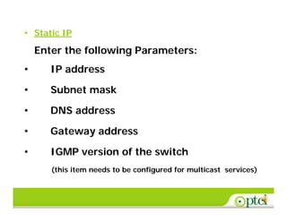 PTCL Smarttv IPTV Configuration | PDF