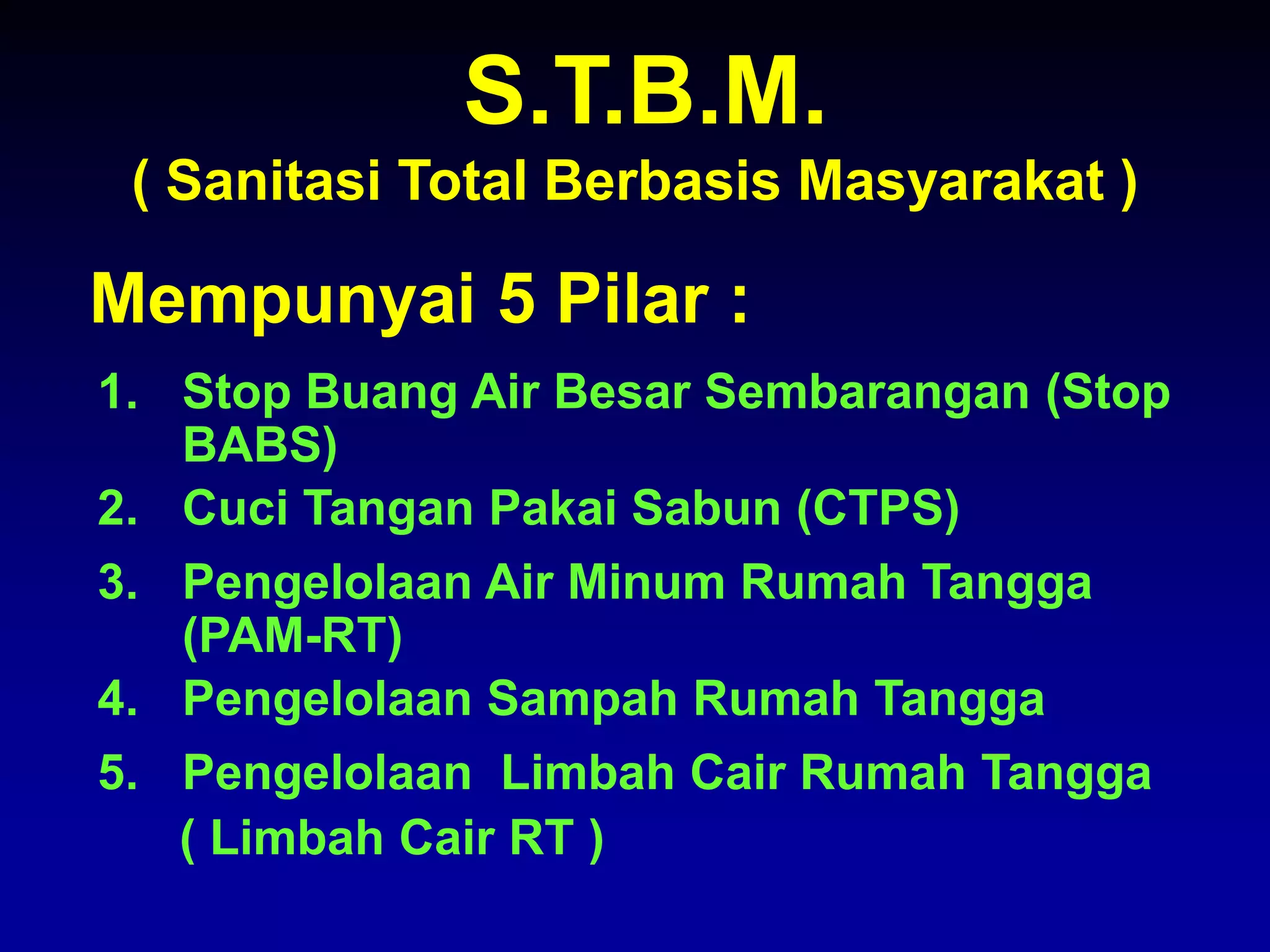Sanitasi Total Berbasis Masyarakat (STBM) (bagian 2/5) | PDF
