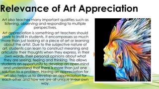art introduction studying art appreciation | PPT