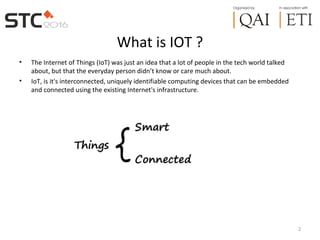 Stc 2016 regional-round-iot testing in agile. | PPT