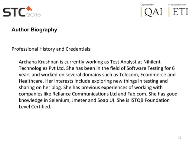 Stc 2016 Regional Round Ppt Automation Testing With Devops In Agile