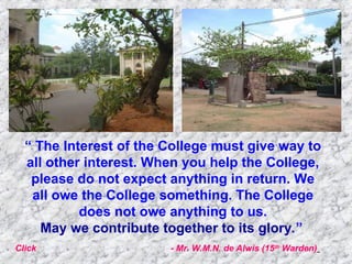 Introduction to S. Thomas' College, Mount Lavinia | PPT