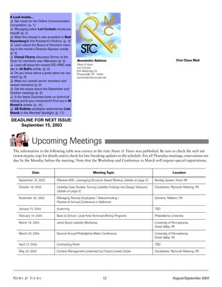 STC PMC Newsletter 2003-08 | PDF
