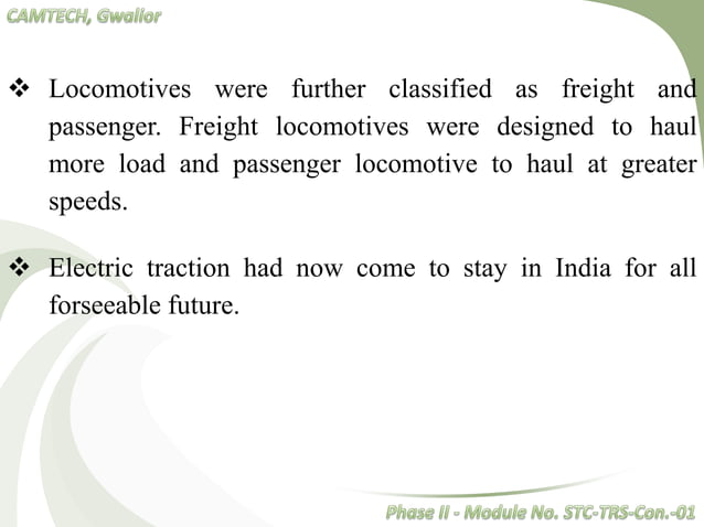 STC-TRS-Conventional traction report-01.pdf | Rail Travel | Travel Type