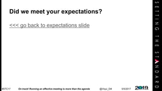 On track! Running an effective meeting is more than the agenda - Summit ...