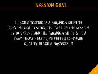 Engaging IV&V Testing Services for Agile Projects | PDF