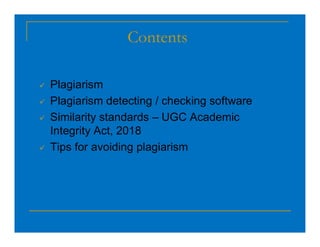 Academic integrity and preventing plagiarism | PDF