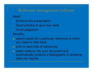 Reference management software: Zotero | PDF