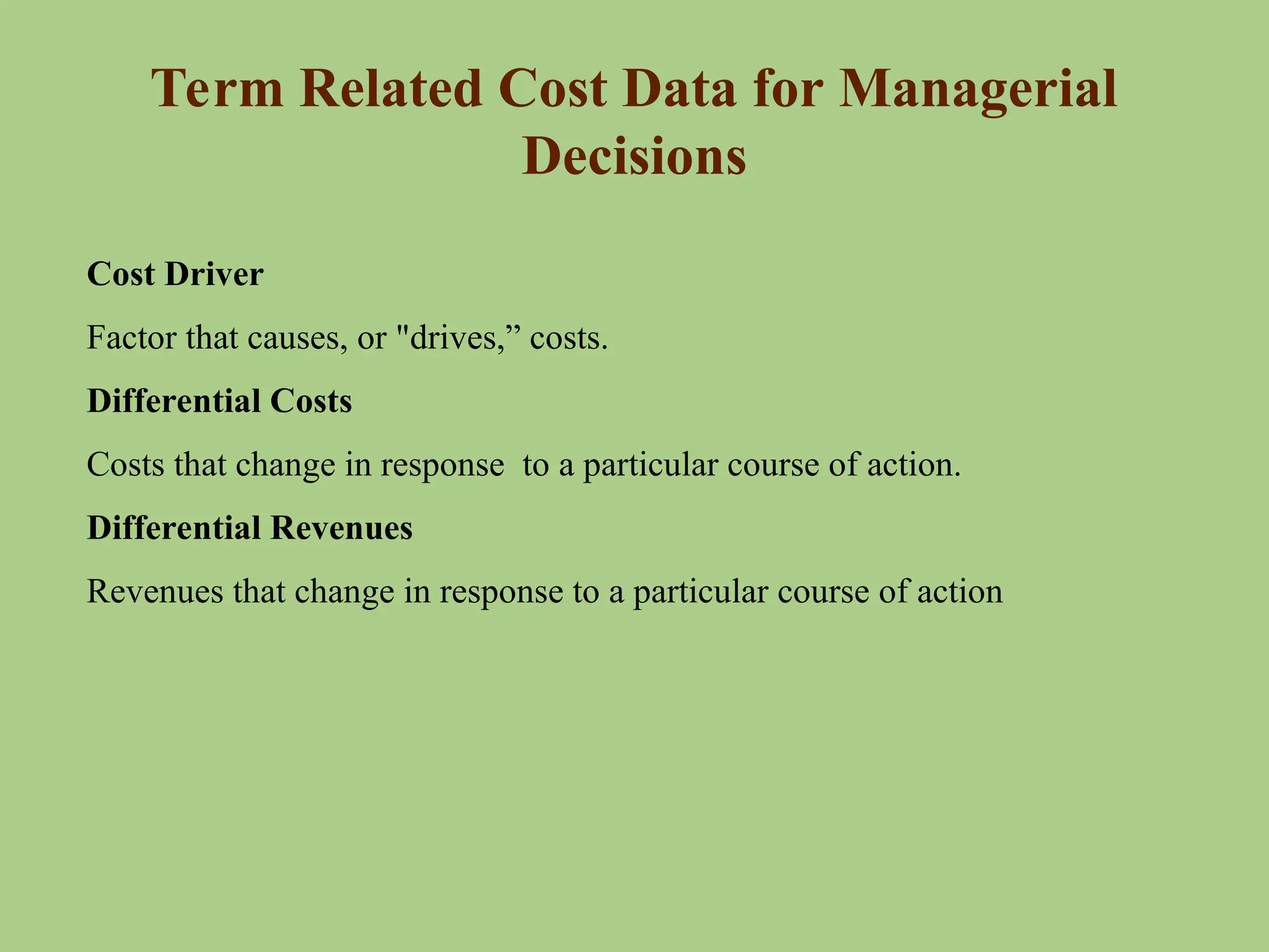 POWERPOINT PRESENTATIONS COST ACCOUNTING CH:1 | PPT