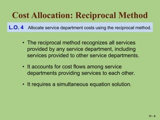 service department and joint cost allocation | PPT