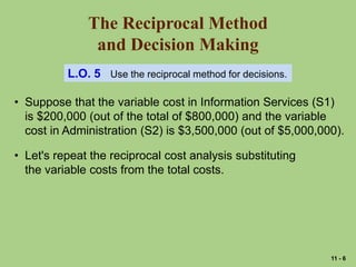 service department and joint cost allocation | PPT