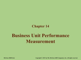 business unit performance measurement is a way to measure a business ...