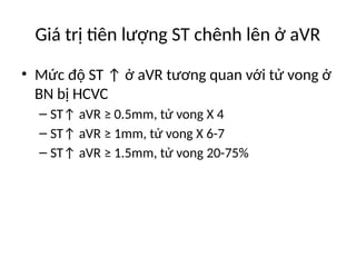 ST CHÊNH LÊN Ở aVR (ST CHÊNH LÊN Ở aVR ECG) | PPT