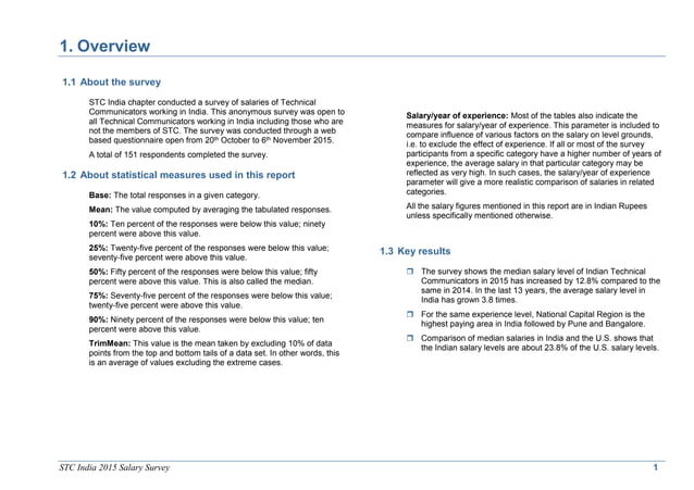 Stc india 2015_salary_survey_results | PPT