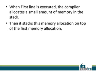 Stack and heap | PPT