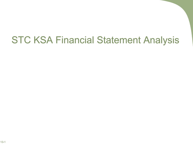 STC Financial Statement | PPT