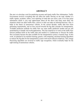 Traffic Prediction for Intelligent Transportation System using Machine ...