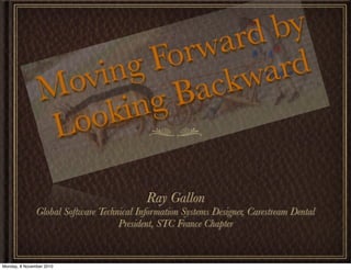 Moving Forward by Looking Backward | PPT