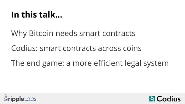 Contracts Across Coins - Smart Contracts for Bitcoin, Ripple and the ...