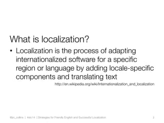 Strategies for Friendly English and Successful Localization | PDF