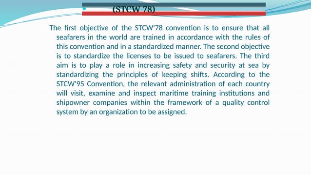 STCW 1978-1995 International Convention.pptx