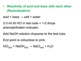 Acid-Base Chemistry | PPTX