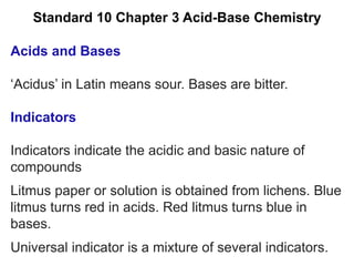 Acid-Base Chemistry | PPTX
