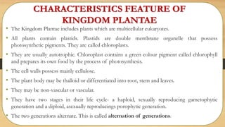 Std 11 biology chapter 03 plant kingdom | PPTX